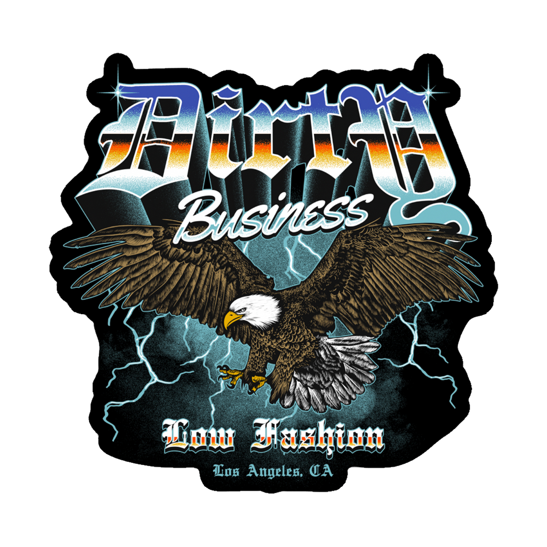 White Lightning Sticker – Dirty Business Co